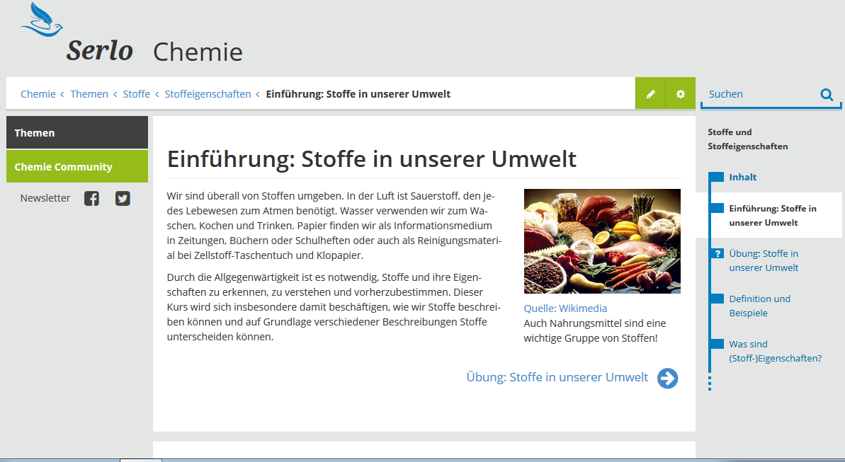 Chemie Startseite – lernen mit Serlo!